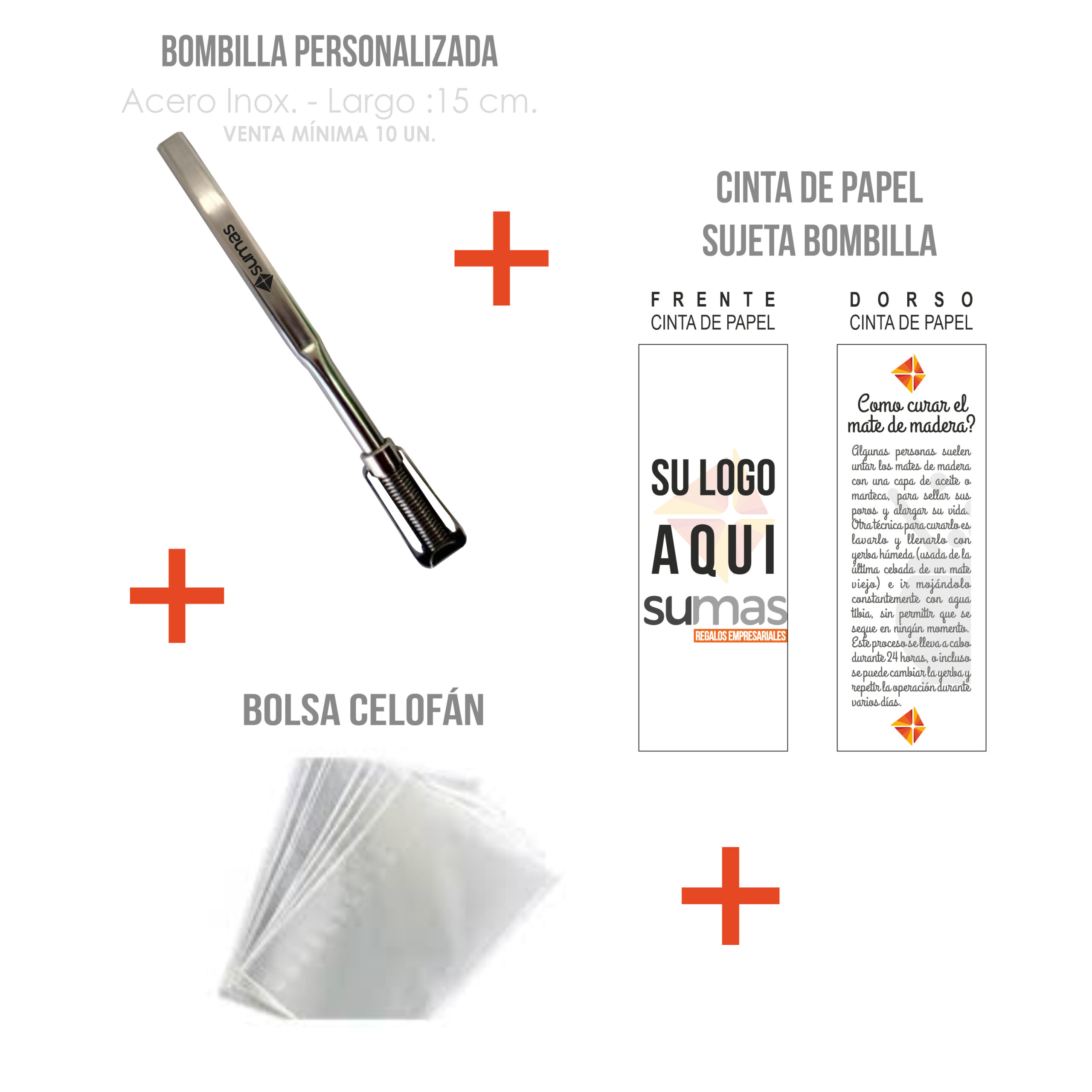 BOMBILLLA Grabada Y ENVOLTORIO – Sumas Regalos Empresariales